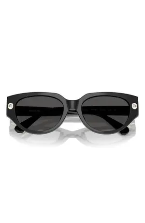SWAROVSKI 54mm Butterfly Sunglasses - Black