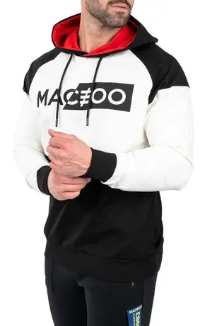 MACEOO Colorblock Logo Hoodie