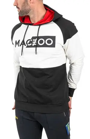 MACEOO Colorblock Logo Hoodie