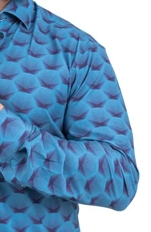 MACEOO Einstein Stretch Horizon Button-up Shirt