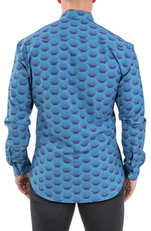 MACEOO Einstein Stretch Horizon Button-up Shirt