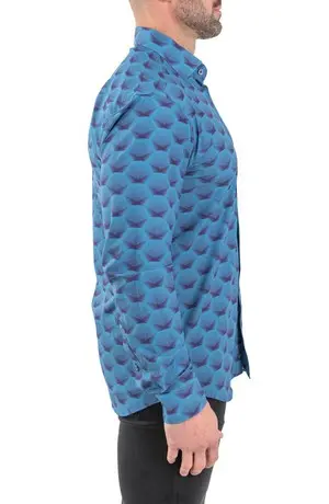 MACEOO Einstein Stretch Horizon Button-up Shirt