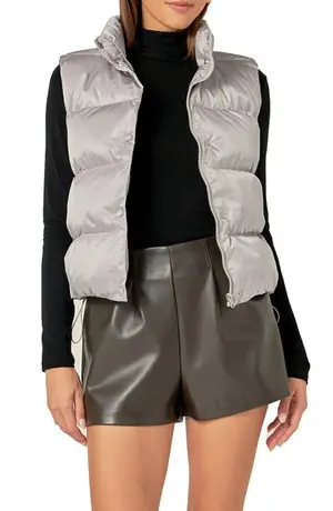 Endless Rose Cropped Puffer Vest