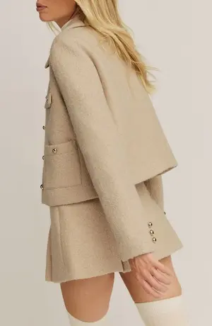REFORMATION Marin Wool-blend Jacket
