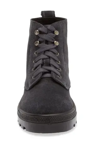 Naot Canoe Lug Boot - Charcoal Suede