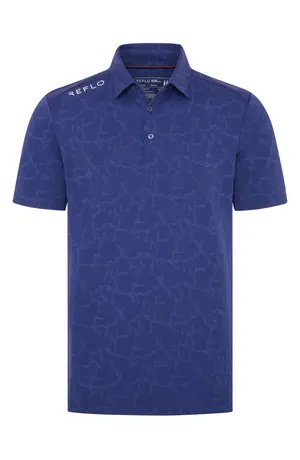 REFLO Yamuna 100% Recycled Material Polo - Deep Navy