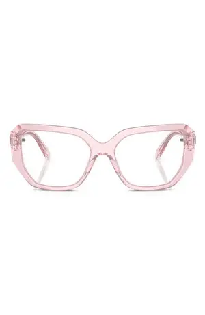 SWAROVSKI Geometric Eyeglasses - Trans Pink