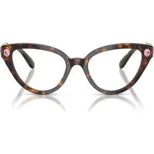 SWAROVSKI Cat Eye Optical Glasses - Havana