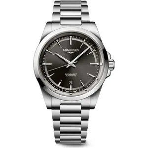 LONGINES Conquest Bracelet Watch - Stainless/ Black