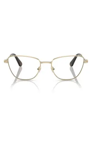 SWAROVSKI 55mm Cat Eye Optical Glasses - Pale Gold
