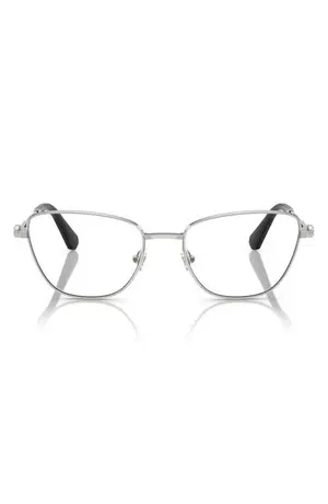 SWAROVSKI Swarovski 55mm Cat Eye Optical Glasses Silver