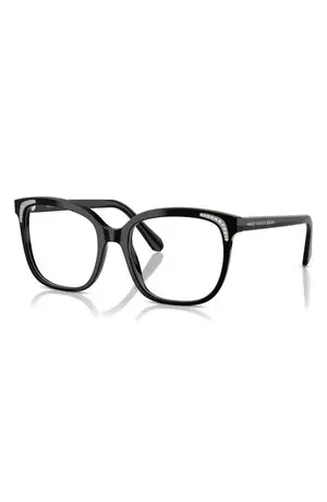 SWAROVSKI 52mm Butterfly Eyeglasses - Black