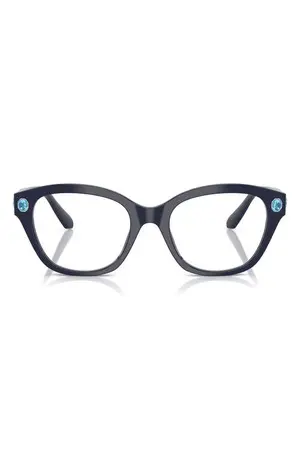 SWAROVSKI Swarovski 53mm Pillow Eyeglasses Blue