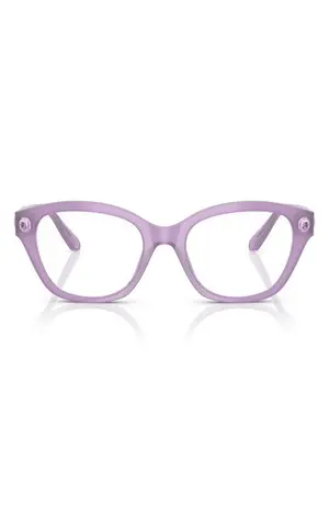 SWAROVSKI 53mm Pillow Eyeglasses - Milky Lilac/ Demo Lens