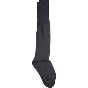 Falke Silk Blend Knee High Socks - Dark Navy