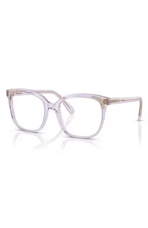 SWAROVSKI 54mm Butterfly Optical Glasses - Transparent Lilac/demo Lens