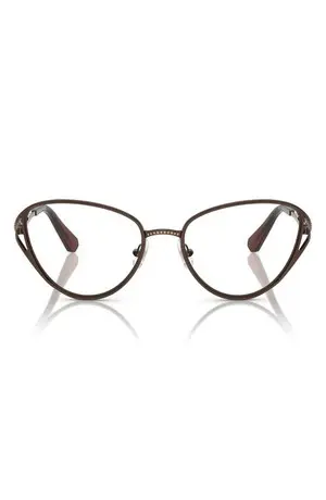 SWAROVSKI Swarovski 57mm Cat Eye Optical Glasses Brown