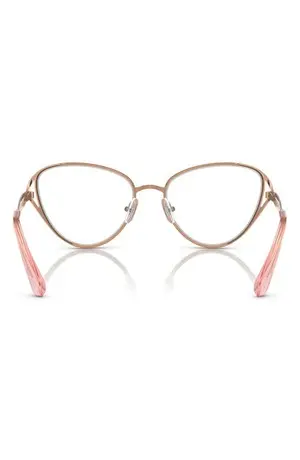 SWAROVSKI 57mm Cat Eye Optical Glasses - Rose Gold