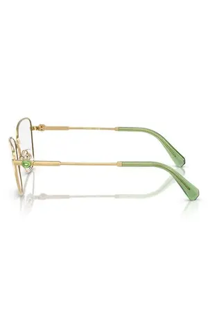 SWAROVSKI 53mm Cat Eye Optical Glasses - Gold