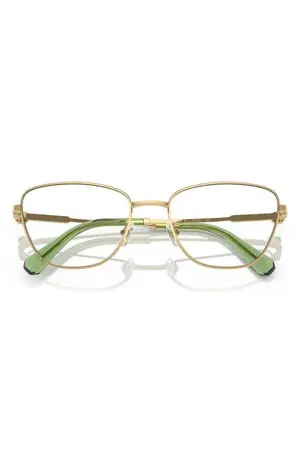 SWAROVSKI 53mm Cat Eye Optical Glasses - Gold