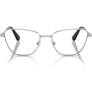 SWAROVSKI Swarovski 53mm Cat Eye Optical Glasses Silver