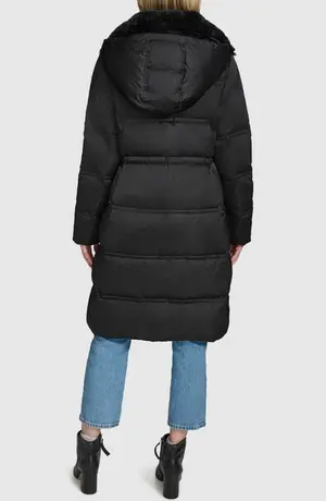 Andrew Marc Emery Faux Fur Trim Down