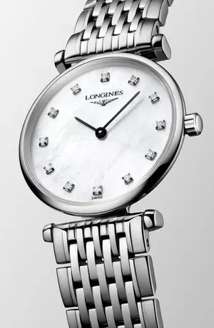 LONGINES La Grande Classique Diamond Bracelet Watch - Silver/ White