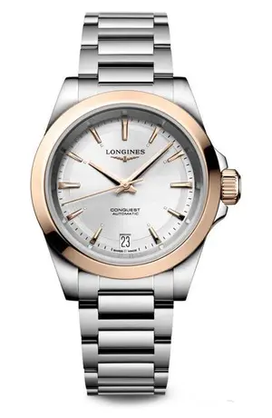 LONGINES Longines Conquest Automatic Bracelet Watch Silver