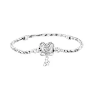 DONATELLO GIAN Name' Butterfly Charm Bracelet - Silver