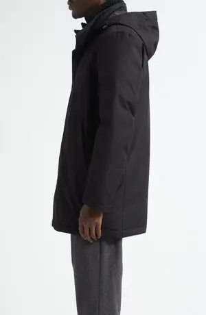 Herno Windproof Down Parka With Hood - Black