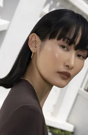 Bony Levy Diamond And Emerald Stud Earrings