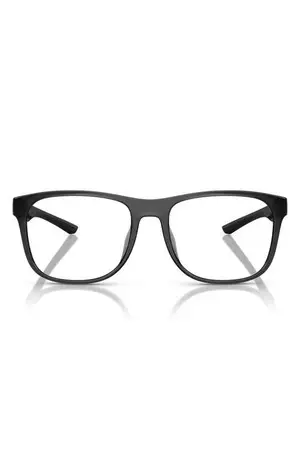 SCUDERIA FERRARI 56mm Square Optical Glasses - Transparent Grey