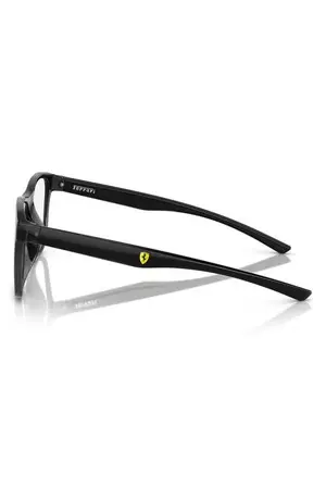 SCUDERIA FERRARI 56mm Square Optical Glasses - Transparent Grey