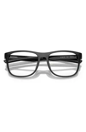 SCUDERIA FERRARI 56mm Square Optical Glasses - Transparent Grey