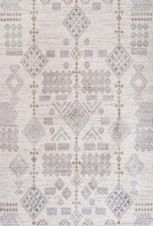 JONATHAN Y Bhalil Berber Diamond Geometric Area Rug - Beige/gray