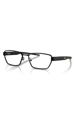 SCUDERIA FERRARI 55mm Irregular Eyeglasses - Matte Black