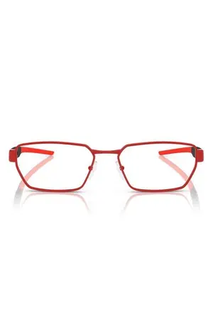SCUDERIA FERRARI 55mm Irregular Eyeglasses Red