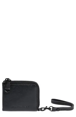 AIMEE Ava Leather Wristlet Wallet - Black