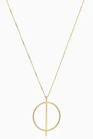 ORADINA 14k Gallery Pendant Necklace - Yellow Gold