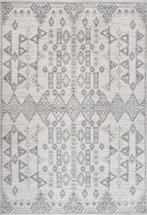 JONATHAN Y Idris Diamond Geometric Area Rug - Gray/beige