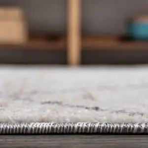 JONATHAN Y Asilah Moroccan Modern Diamond Area Rug - Light Gray