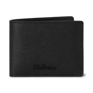 Mulberry Farringdon Compact Leather Bifold Wallet - Black