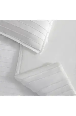 UGG Devon Comforter & Shams Set - Bright White Texture Stripe