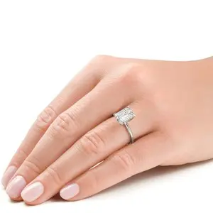 BLISS DIAMOND 3.00ct Lab Grown Emerald Cut Diamond Ring