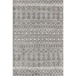 JONATHAN Y Izil Moroccan Beni Souk Area Rug - Gray/cream