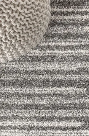 JONATHAN Y Aya Berber Stripe Geometric Area Rug - Gray/cream
