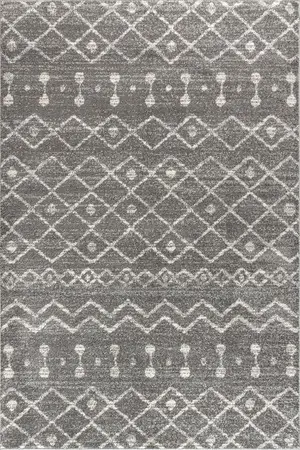 JONATHAN Y Aksil Moroccan Beni Souk Area Rug Gray/cream