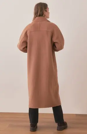 Marine Layer Longline Coat - Camel