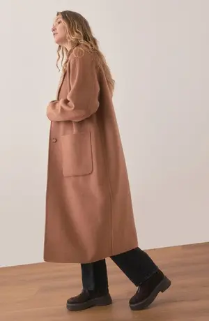 Marine Layer Longline Coat - Camel