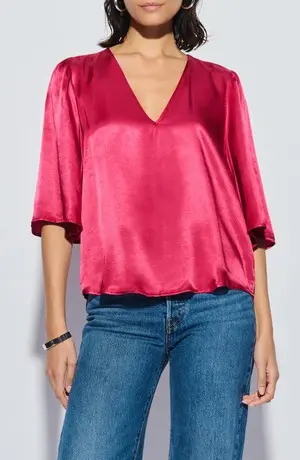 Nation Ltd Mel Satin Top